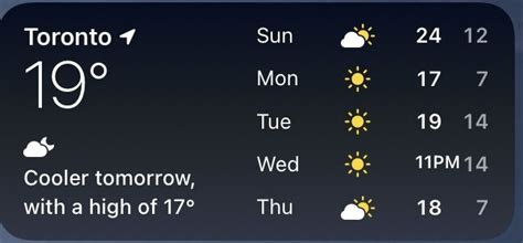 Ios 14 B8 Weather Widget Showed “11 Pm” As A Temperature Riosbeta