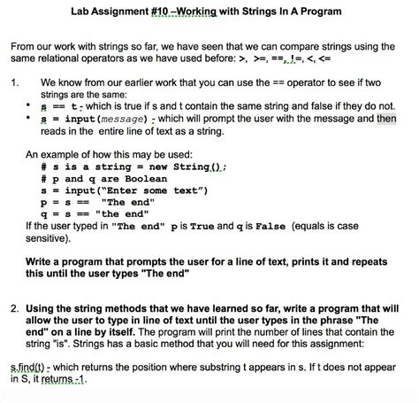 Solved Lab Assignment 10 Working With Strings In A Program