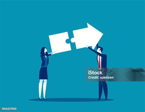 비즈니스 사람들이 성공적인 성장 컨셉 비즈니스 벡터 일러스트 팀웍 퍼즐 퍼즐 협력 개발에 대한 스톡 벡터 아트 및 기타 이미지