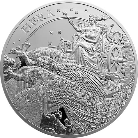 Strieborná Minca Bohyne Hera 5 Oz 2022 Proof Zlaťáky
