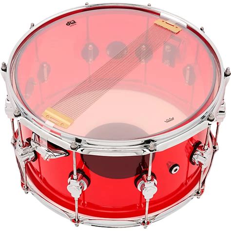 Dw Design Series Acrylic Ruby Snare Drum 14 X 8 In Ruby Glass Guitar Center