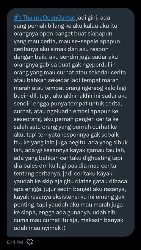 ON USE HASTAG DI PINNED On Twitter 4 CURHATAN KEEMPAT Hi Sender