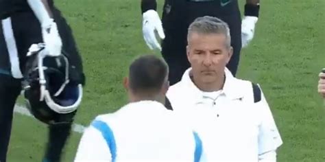 Urban Meyer Gave The Saddest Postgame Handshake After Team Lost To The