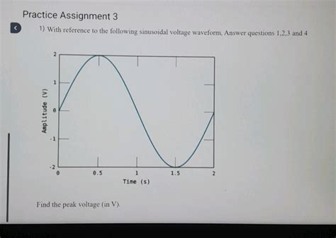 Practice Assignment 3 1 With Reference To The Following Sinusoidal