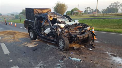 Casal tanabiense fica ferido em acidente na rodovia Washington Luís em Matão SP