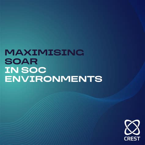 Cybersecurity Soar Soc Incidentresponse Threatdetection Automation Crest Cybermonth2024