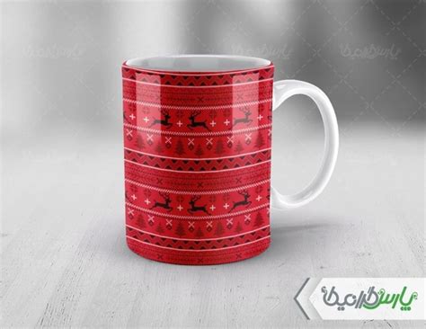 خرید و قیمت لیوان سرامیکی با طرح پترن بافتنی با شناسه 33378 ترب