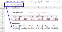 How To Use MMULT Function In Google Sheets Practical Example