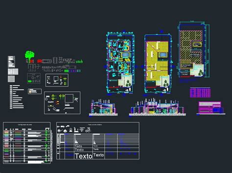 Proyecto Arquitectonico Residencial Completo En Dwg 886 35 Kb