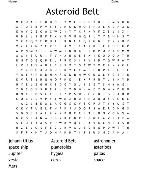 Asteroid Pattern Printable