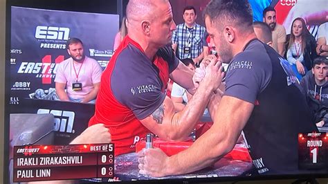 Post Irakli Zirakashvili Vs Paul Linn Armwrestling Match East Vs West