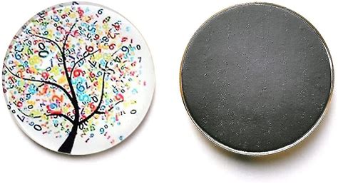12 Pcs Fridge Magnets Glass Refrigerator Magnets Fridge Stickers