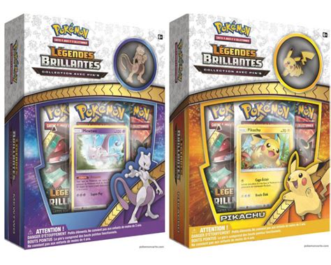 Pack Légendes Brillantes Coffret Mewtwo Pikachu SL3 5 Légendes Br