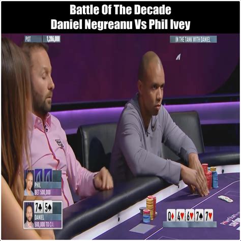Daniel Negreanu Vs Phil Ivey Face Off For 1 Million Shark Cage Final