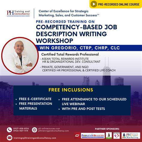 Competency Based Job Description Writing Workshop Ph Online Courses