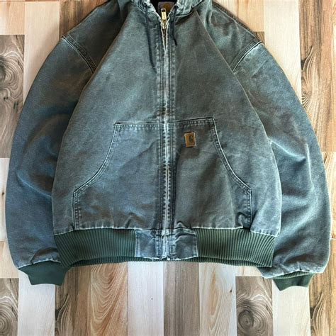 Carhartt × Streetwear × Vintage Crazy Vintage Faded Carhartt Hooded