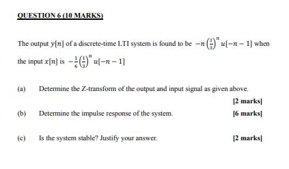 Solved Question Marks The Output Y N Of A Chegg