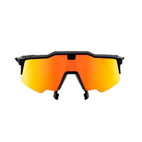 100 Speedcraft Air Sunglasses Soft Tact Black Hiper Red Mirror