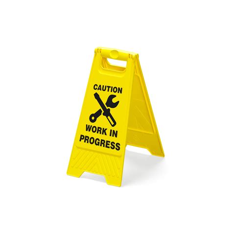 Caution Work In Progress Warning A Frame Sign Tuffa™ Products