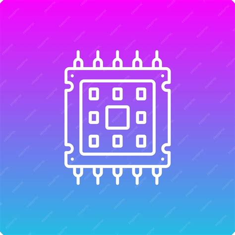 Premium Vector Microprocessor Icon