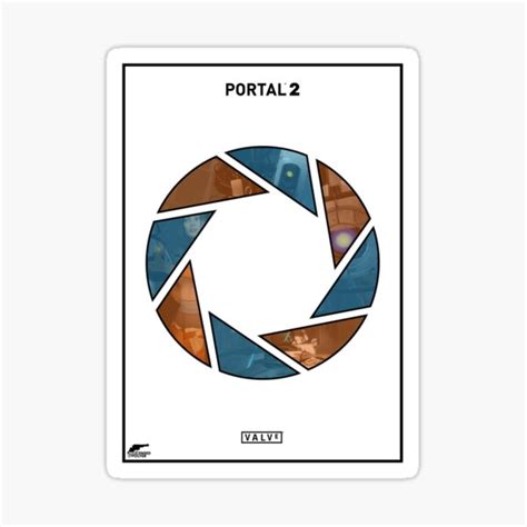 "Portal 2 Poster" Sticker for Sale by Xelacon | Redbubble