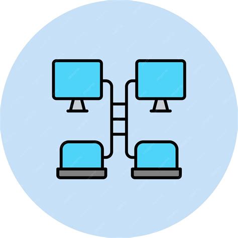 Premium Vector System Netowrk Flat Illustration