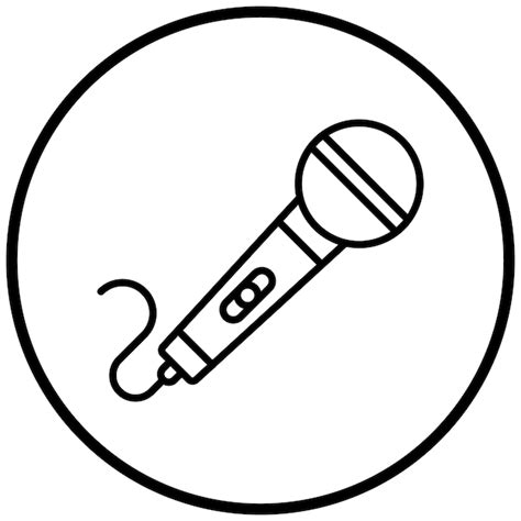 Premium Vector Microphone Icon Style