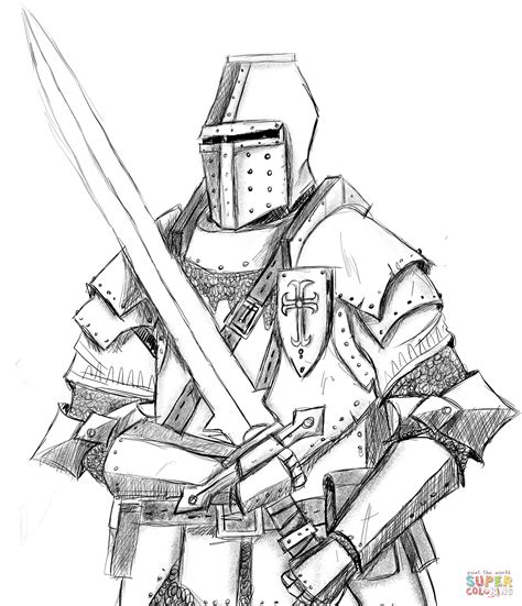 Medieval Knight Coloring Pages