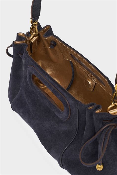 Sac à Main En Cuir Velours Intérieur Métallisé Universe Mini Dany Gerard Darel