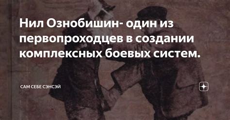 Нил Ознобишин- один из первопроходцев в создании комплексных боевых ...