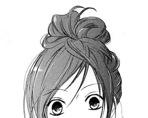 Anime Hair Bun Drawing
