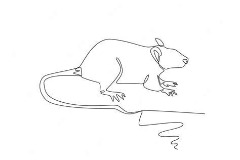 Premium Vector Art Illustration For Simple Line Of Mouse One Line