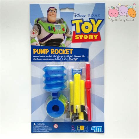 4m Disney Buzz Lightyear Pump Rocket Toy Story Flying Pump Rocket