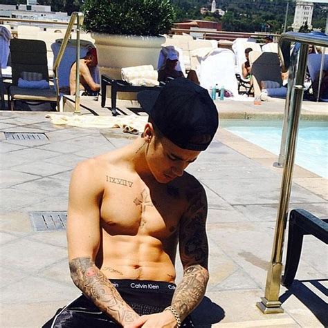 Updated Justin Biebers Sexiest Almost Nude Instagram Selfies
