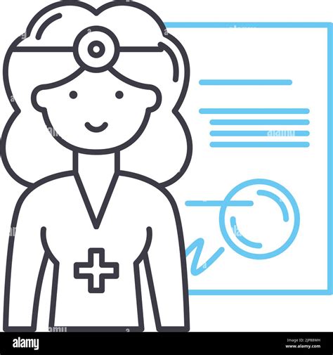 Consultation Line Icon Outline Symbol Vector Illustration Concept Sign Stock Vector Image