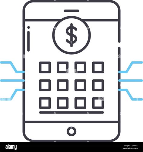 Computing Line Icon Outline Symbol Vector Illustration Concept Sign Stock Vector Image And Art