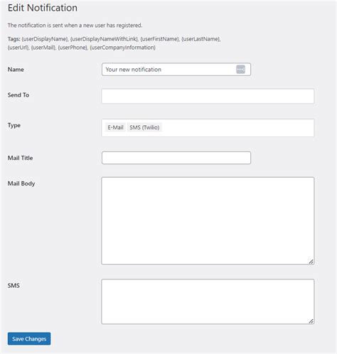 notifications setup management and twilio integration listivo support