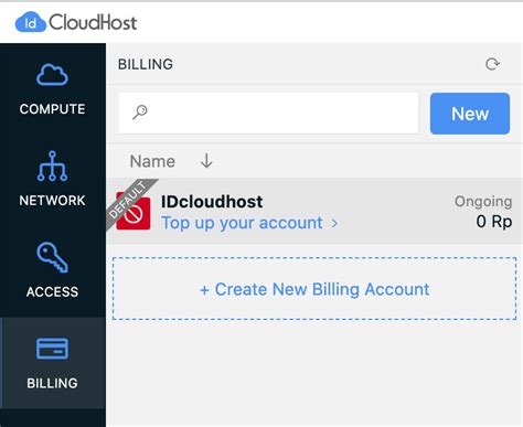 Cara Menambahkan Dan Menghapus Billing Account Di Akun Cloud VPS IDCloudHost