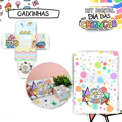 Kit Digital Dia Das Crianças Arquivo Completo Ilustrações Ilustrei Studio