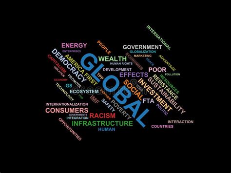 Globalization Wordcloud Stock Illustration Illustration Of Conceptual