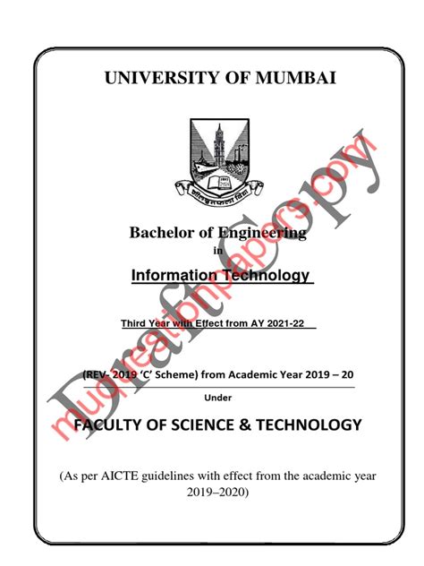 be information technology third year te semester 5 rev 2019 c
