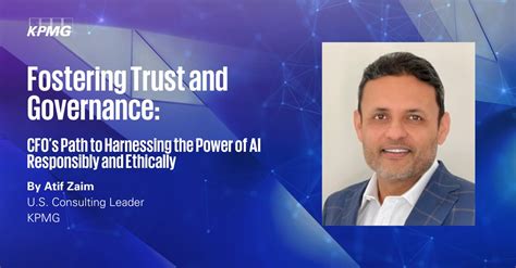 Fostering Trust And Governance Cfos Path To Harnessing The Power Of Ai
