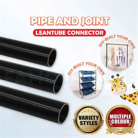 Black Pipe Joint 28mm Metal Pipe Connector Pipe Fitting Diy Storage