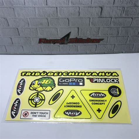 Jual Stiker Helm Set Njs Snail Airoh Ls2 Rsv Terbaik Termurah Shopee