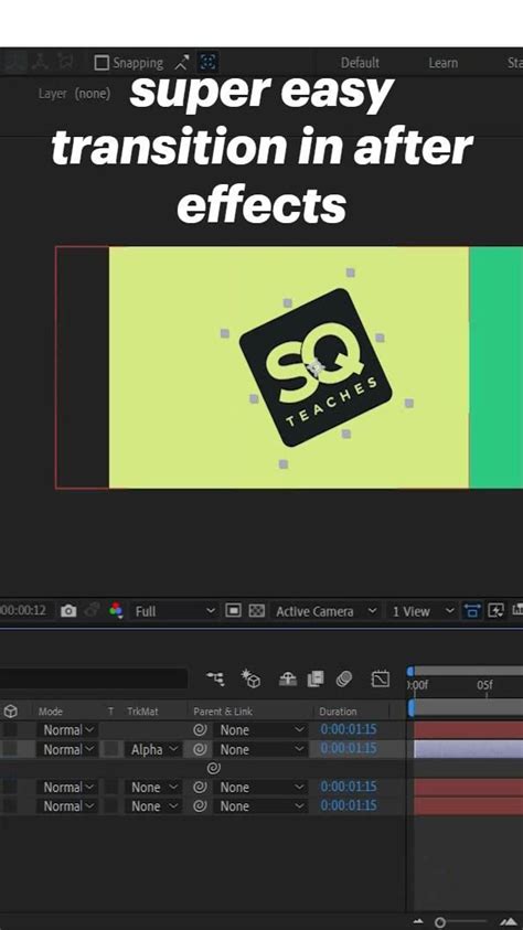 Super Easy Transition In After Effects Artofit