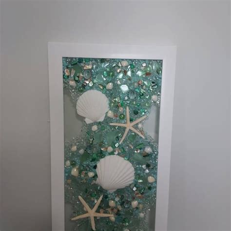 Seafoam Green Seashell Window Artpastel Wall Artseashell Wall Art
