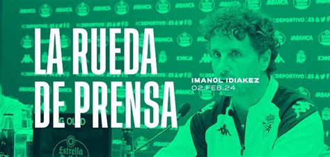 Rueda De Prensa De Idiakez Previa Al Deportivo Fuenlabrada En Directo