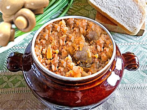 Гречка в горшочках с грибами рецепт с фото - 1000.menu