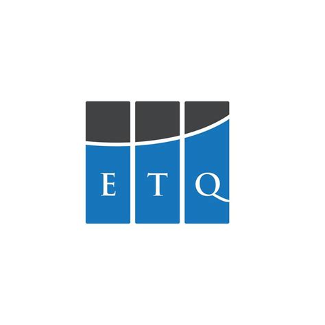 Etq Letter Logo Design On White Background Etq Creative Initials