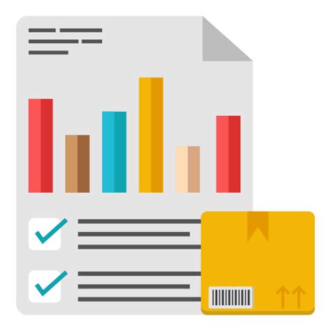 Logistic Analytics Infographic Statistics Data Report Icon